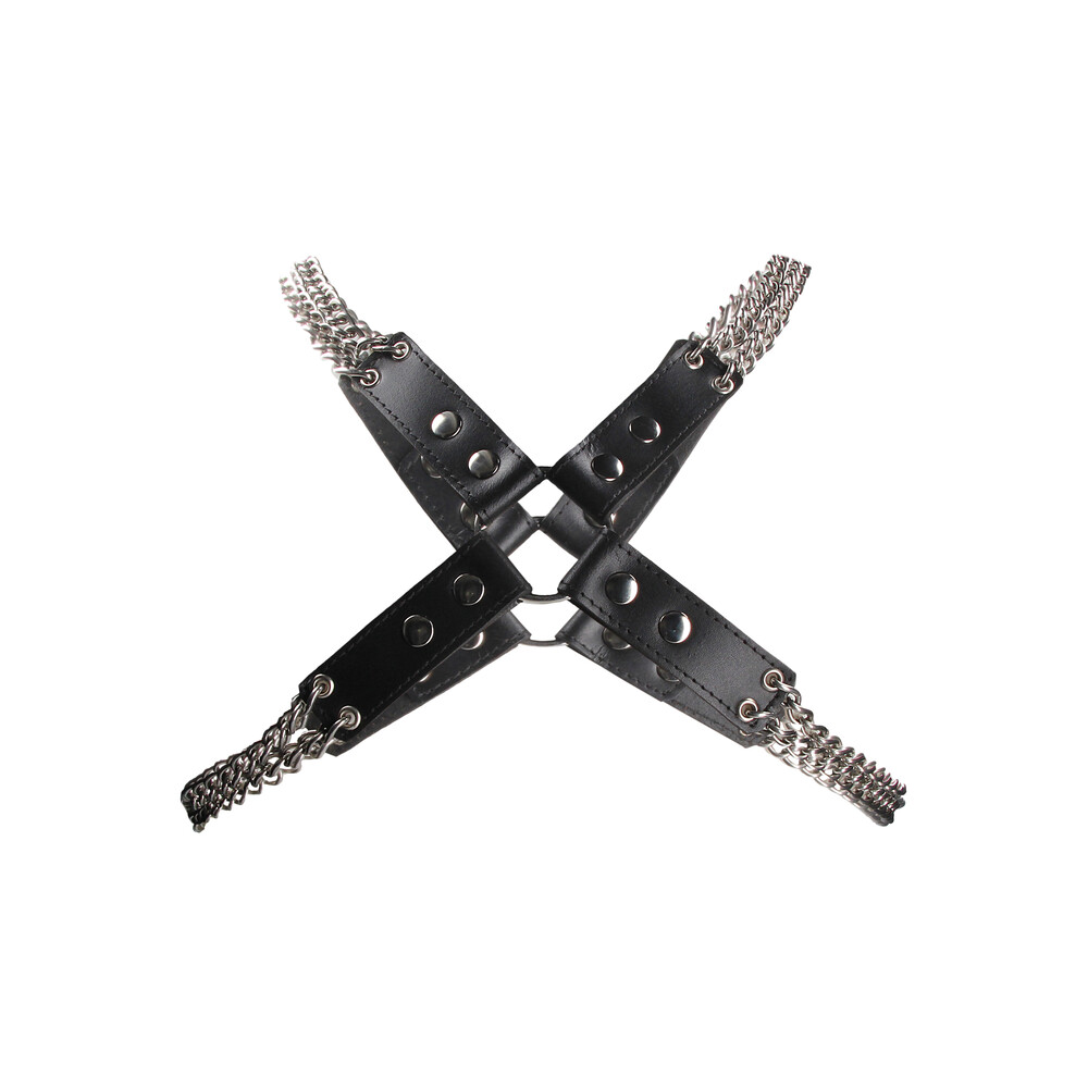 Heavy Duty Leather And Chain Body Harness | BondageBox | Free Delivery