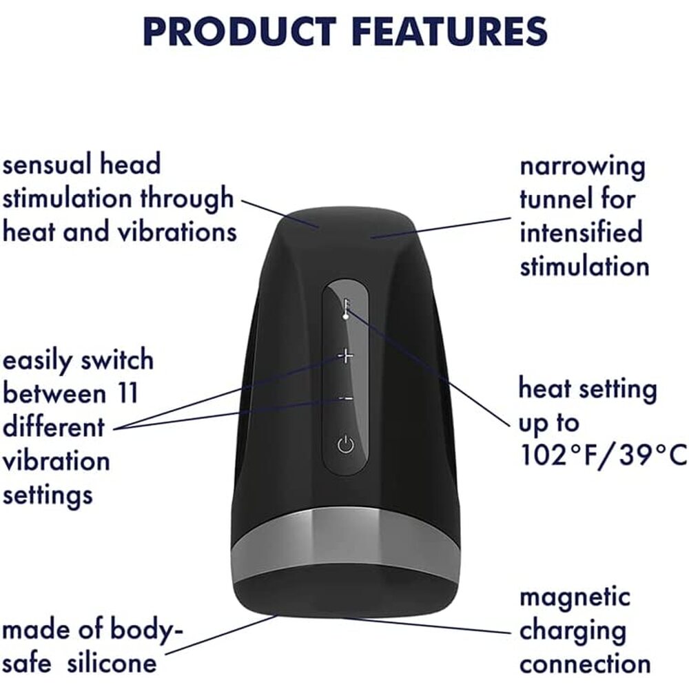 Satisfyer Men Heat And Vibration Masturbator | BondageBox | Free Delivery