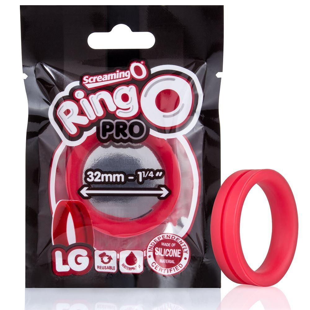 Screaming O RingO Pro LG Red Cock Ring | BondageBox | Free Delivery